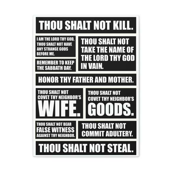 Express Your Love Gifts | Art | Scripture Sign The Ten Commandments ...